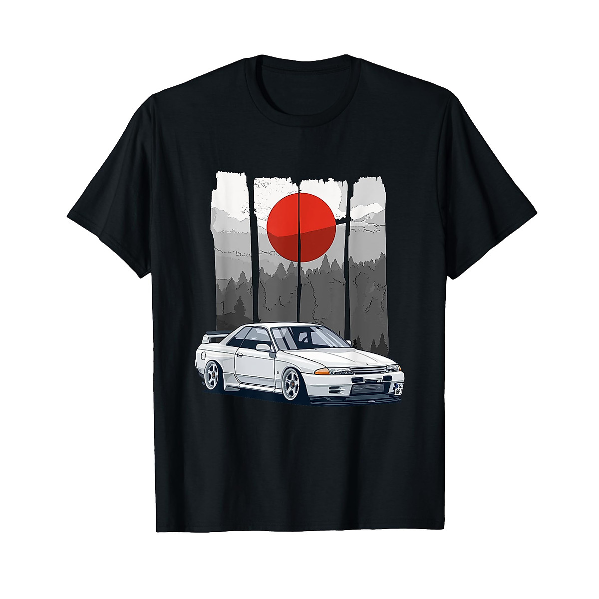 JDM Skyline R32 Car Tuning Japan Rising Sun Drift T-Shirt