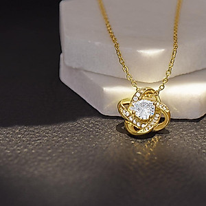 Jewelayer To My Twin Flame Love Knot Necklace, Twin Flame Spiritual Gift Present For Twin Flame, Twin Flame Gift Necklace To Girlfriend/Soulmate Twin Flame Jewelry