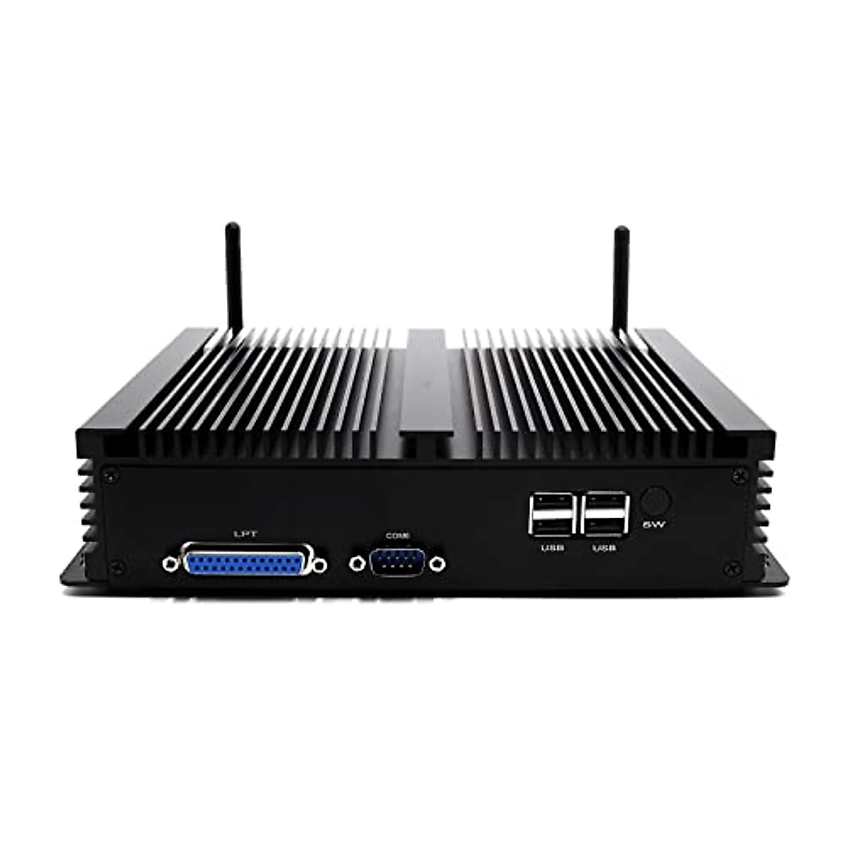 Industrial Fanless Mini Desktop PC Core i7 8GB RAM Mini PC Windows 11 / Linux, Mini Industrial PC 256GB SSD, 4K HD DP EDP Three Screen Displays, Dual NIC, CPU 8550U Fanless PC, Full Metal Case