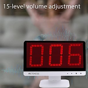 Retekess TM101 Wireless Quiz Answer Game Buzzer System, Add Up to 32 Buttons,262ft,Auto-Sleep,10 Buzzers for Game Show,Family Game Nights,Debate Contests in Companies,School Contest