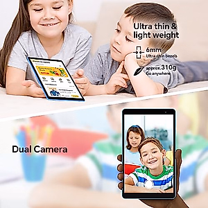 TECLAST Tablet 8 Inch P80T Android 12 Tablets, WiFi 6, 8GB+64GB (TF 1TB) 1.8GHz Quad-Core Processor, 1280 * 800 IPS, Dual-Band WiFi&Camera, Bluetooth5.0, Type-C, 4000mAh, Kids Tablet for Children