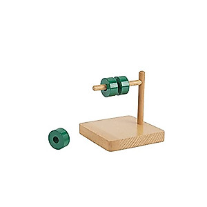 Adena Montessori Discs on Horizontal Dowel Montessori Toys for 12-18 Months Baby