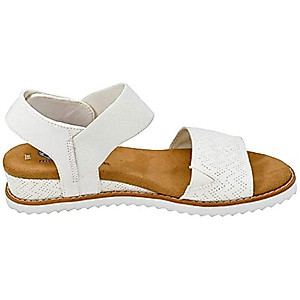 Skechers womens Desert Kiss Sandal, Off White, 8 US