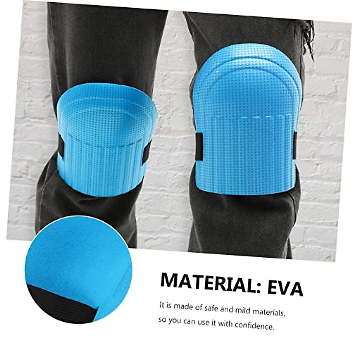 Vaguelly 2 Pairs Knee Pads Gel Knee Pads for Men Lightweight Work Pants Mens Lightweight Cargo Pants Work Supply Household Work Kneepads Thick Straps Household Garden Kneepad Man Adjustable