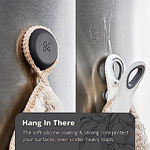 Greater Goods, Silicone Magnets, Onyx Black/Food Safe Silicone, Magnets for use with Sous Vide Machine, Sous Vide Magnets, Food Safe Magnets for Sous Vide Cooker, 8/Pack, Designed in St. Louis