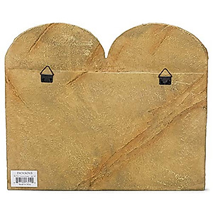 Ten Commandments Resin Stone 11 x 9 Wall or Tabletop Plaque