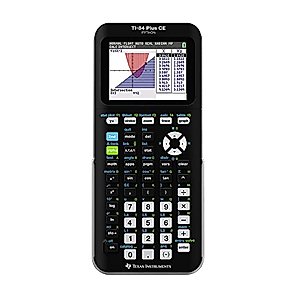 Scientific Graphic Calculator, Folima TI-84 Plus CE Color Graphing Instruments, Black 7.5 Inch