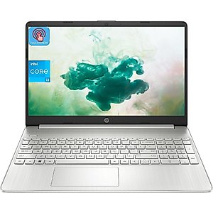 HP 2023 Newest Laptop, 15.6" Touchscreen Display, Intel Core i3-1115G4 Processor, 16GB RAM, 1TB SSD, Intel Iris Xe Graphics, Wi-Fi, Bluetooth, Webcam, Windows 11 Home in S Mode, Natural Silver