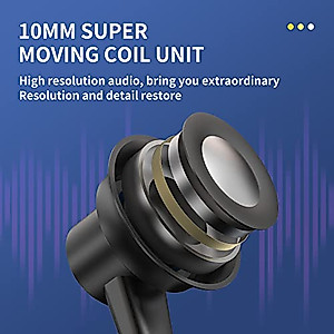 Hrbzo Neckband Wireless Headphones Around The Neck Bluetooth Earbuds Wireless 10 mm Drivers Foldable & Lightweight Build- Black