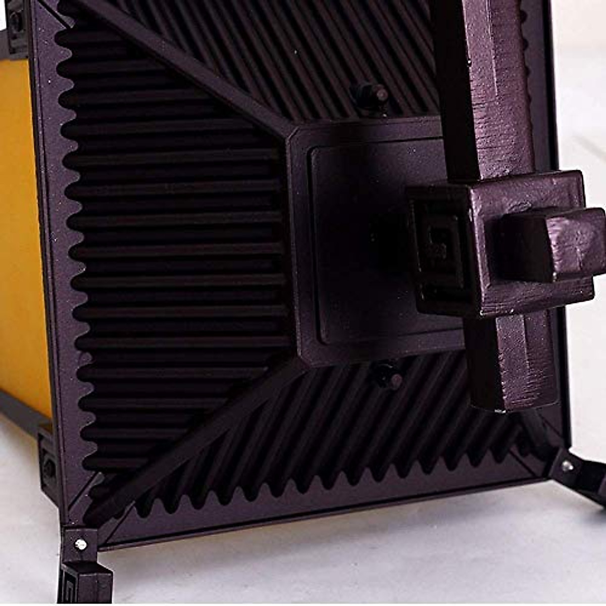 ZZYJYALG Coffee Gold Yellow Glass Lampshade E27 Antique Street Lamp IP55 Waterproof Garden Pole Post Lantern Light Landscape Home Patio Path Lighting Pillar Floor Lamp