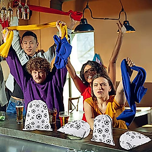 Shappy 18 Pieces Soccer Print Non Woven Bags Soccer Drawstring Bags Large Treat Candy Goodie Present Bags for Birthday Party Favors, 10 x 12 Inch (Soccer)