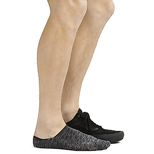 Darn Tough Men's Topless Solid No Show Hidden Lightweight Lifestyle Sock (Style 6055) - Space Gray, Large
