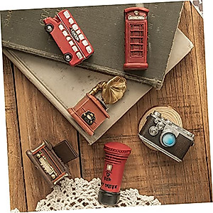 NOLITOY 3pcs Camera Model Nativity Ornaments for Kids Poppets for Kids Home Décor Camera Desktop Decoration Metal Desktop Ornament Sculpture Retro Camera Model Tabletop Camera Model