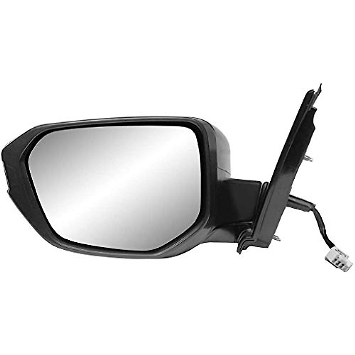 Fit System Driver Side Mirror for HONDA Civic Hatchback, (textured black w/PTM cover, foldaway), w/o turn signal, w/o camera, L, P (63634H)