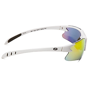 Rawlings Boys' Ry103 semi Rimless Sunglasses, White, 91 mm