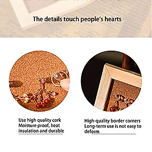 Cork Board Creative Photo Wall, Felt self-Adhesive Wall Bulletin Board, Home Message Board, Desktop Decoration Note Board
