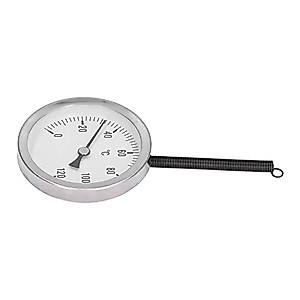 Household Garden Products 63mm Grill Thermometer Stainless Steel Bimetallic High Accuracy 0‑120℃ Easy Reading BBQ Thermometer for Machine