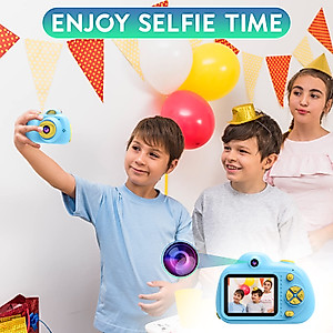 OMZER Kids Camera 1080P Selfie Mini Camera, HD Digital Video Camera for Toddlers, Video Recorder Toys for Kids, Christmas Birthday Gifts for Age 3 4 5 6 7 8 9 10 Year Old Girls Boys with 32G SD Card