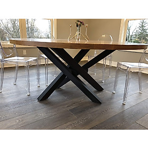 Criss Cross Metal Table Base - Any Size and Color