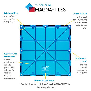 MAGNA-TILES Classic 100-Piece Magnetic Construction Set, The ORIGINAL Magnetic Building Brand