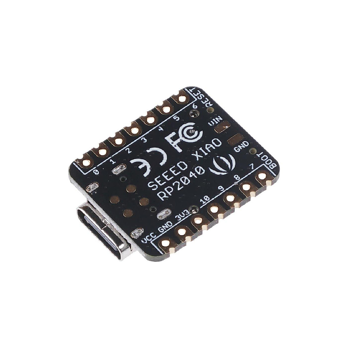Seeed Studio XIAO RP2040 Microcontroller, with Dual-Core ARM Cortex M0+ Processor, Supports Arduino, MicroPython and CircuitPython with Rich Interfaces.