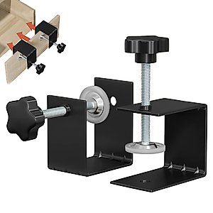 Federedevo Cabinet Hardware Jig Universal C Clamp, 2 Pcs Drawer Fixing Clip for Accurate and Fast Installation of Door Front Knobs, Pulls Handles, Flexible Drill Hole Guide Position Tools