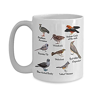 Generic Fowl Language Bird mug, funny coffee tea ceramic 15oz, White, 1 Count (Pack of 1)