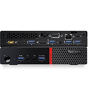 Lenovo ThinkCentre M700, 6th Generation Tiny Business Computer Micro PC (Intel Quad Core i7-6700T, 16GB DDR4 Ram, 512GB Solid State SSD, WiFi, VGA, Display Port) Win 10 Pro (Renewed)