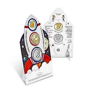 2019 Various Mint Marks Kennedy Half Dollar 2019 Rocketship 2 Coin Set Kennedy UNC and Proof Dollar Brilliant Uncirculated