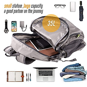 DVEDA 35L Lightweight Packable Backpack Waterproof Durable Hiking Travel Backpack Daypack