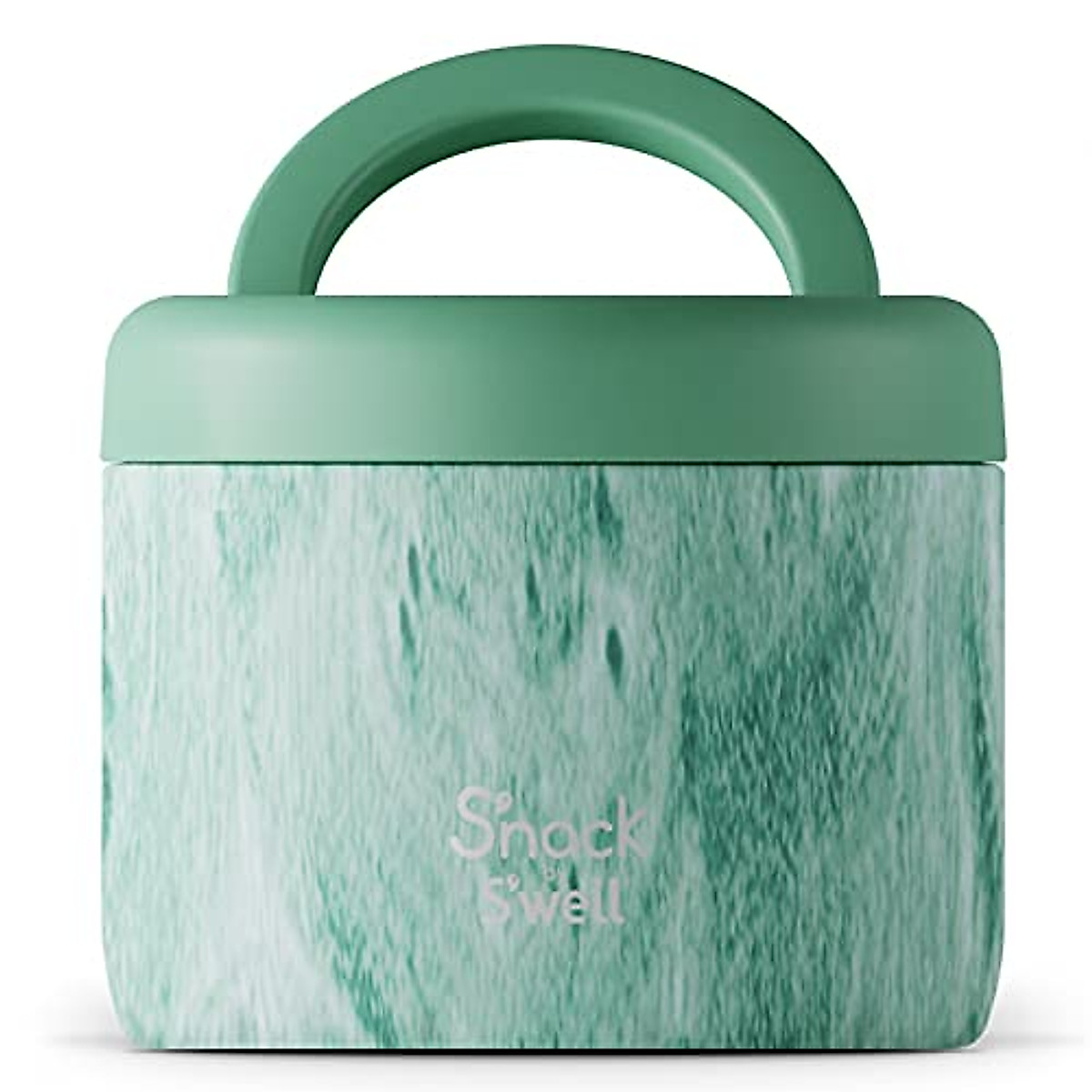 S'well S'nack Stainless Steel Food Container - 24 Oz - Peppermint Tree - Double-Layered Insulated Bowls Keep Food Cold for 12 Hours and Hot for 7 - BPA-Free