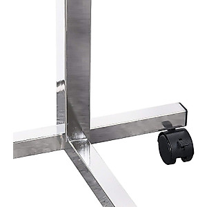 Vaunn Medical Adjustable Tilt Overbed Bedside Table with Wheels for Hospital and Home Use