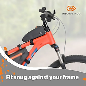 Orange Mud Bicycle Top Tube Bag, Welded, TPU, Black