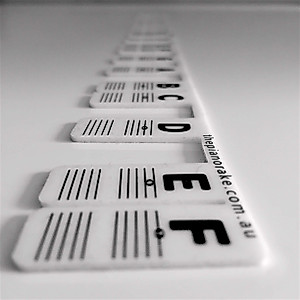 The Piano Rake (Piano Guide) | Learn Notes Instantly | Ultimate Accessory | Better Than Messy Stickers | Fits All Full-Size Key Pianos & Keyboards | 35 Key Length Shows Grand Stave