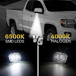 NDRUSH Side Mirror Puddle Light LED Lamp Assembly Compatible with Ford 2015-2021 F-150 2017-2021 F-250 F-350 Super Duty