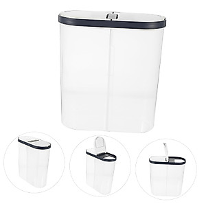 CAXUSD Airtight Rice Dispenser Storage Container Sealed Grain Storage Box for Rice and Cereal Dry Food Box with Compartment Kitchen Pantry Organization