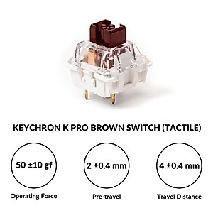Keychron V3 Wired Custom Mechanical Keyboard Knob Version, TKL QMK/VIA Programmable Macro with Hot-swappable Keychron K Pro Brown Switch Compatible with Mac Windows Linux (Frosted Black-Translucent)