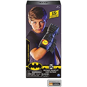 DC Comics BATMAN, Interactive Gauntlet with Over 15 Phrases and Sounds, Kids Toys for Boys Aged 4 and Up