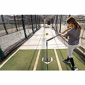 SKLZ Pro Elite Heavy-Duty Adjustable Baseball and Softball Batting Training Tee Black