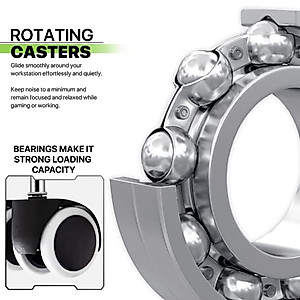 Magshion Middle-Back Office Chair Ergonomic Desk Chair Mesh Computer Chair with Lumbar Support, Modern Executive Adjustable Rolling Swivel Chair Adult & Teen Task Home Office Chair, Green