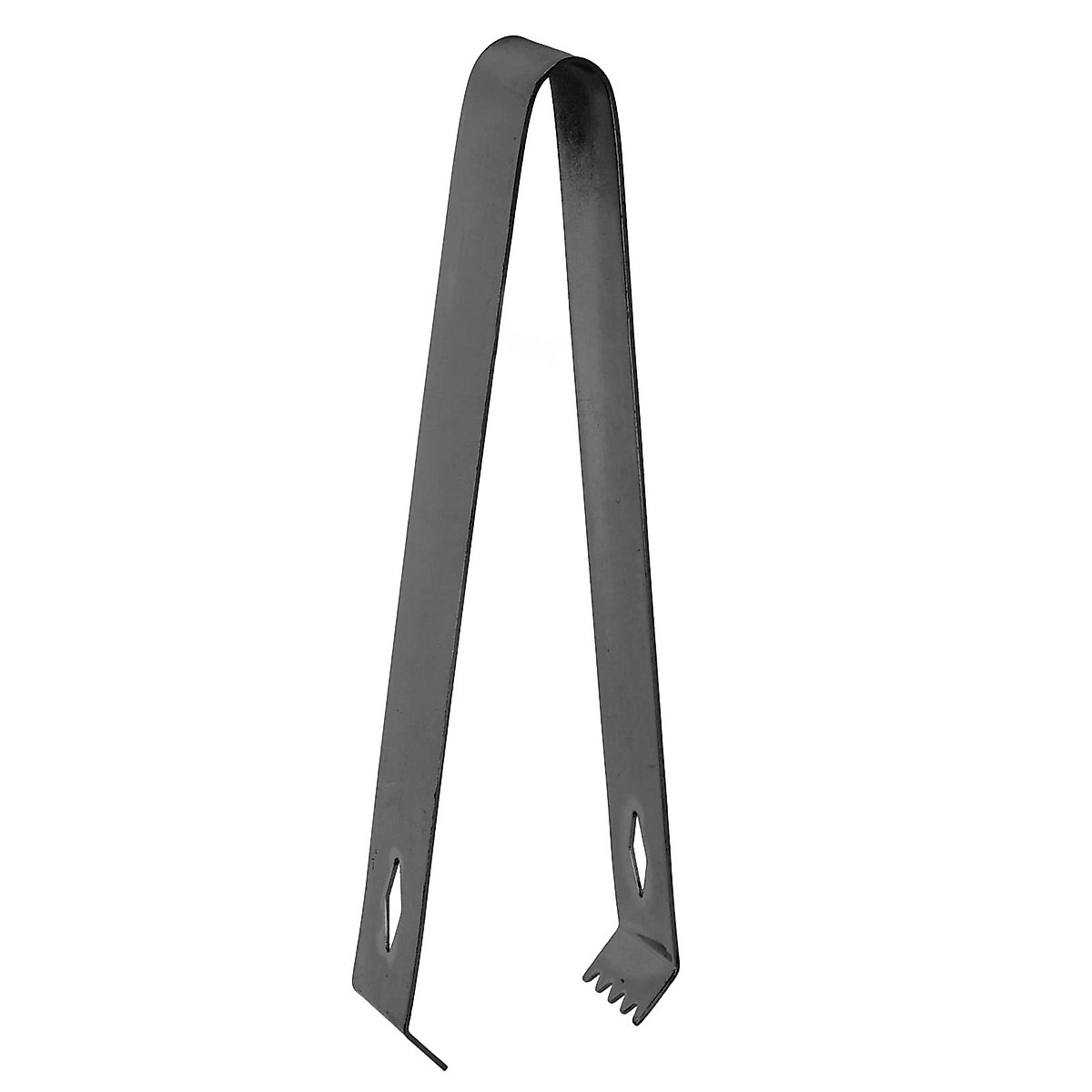 Ice Tong, Strong Clamping Force Stainless Steel Appropriate Length Cocktail Ice Tong for Kitchen Black Plating