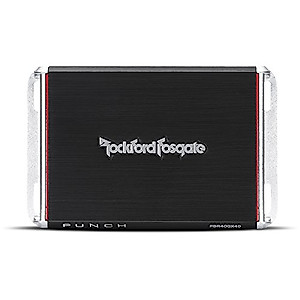 Rockford Fosgate Punch PBR400X4D Compact Chassis 400-Watt Full-Range 4-Channel Amplifier