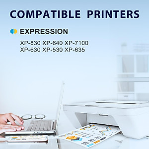 myCartridge Remanufactured Ink Cartridge Replacement for Epson 410XL 410 XL for Epson XP-7100 XP-640 XP-830 XP-630 XP-635 XP-530 Printer (Black, PBK, Cyan, Magenta, Yellow) 5 Pack