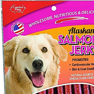 Carolina Prime Pet 40192 Salmon Jerky Treat For Dogs ( 1 Pouch), One Size (packaging may vary)