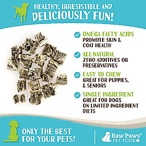 Raw Paws Cod Skin Cubes for Dogs, 5-oz – Cod Skins for Dogs - Fish Skins for Dogs - Fish Skin Chews for Dogs - Cod Skin Dog Treats - Cod Treats for Dogs - Crunchy Cod Treats for Dogs - Cod Dog Treats