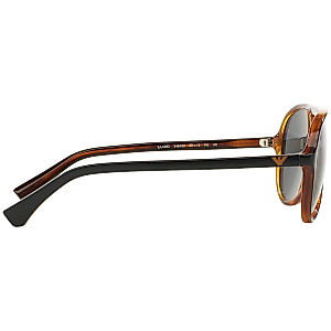 Emporio Armani EA4063-5464/87 Sunglasses, Black over Tortoise Frame 58mm w/Grey Lens