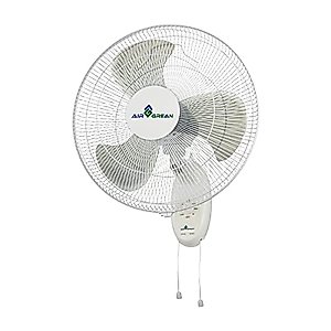 AirGrean Pro Oscillating Wall Mount Fan (16''), white