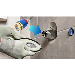 T and T TandT 40mm Ceramic Pressure Balance Cartridge JH02BJ HL-40 Blue, Red