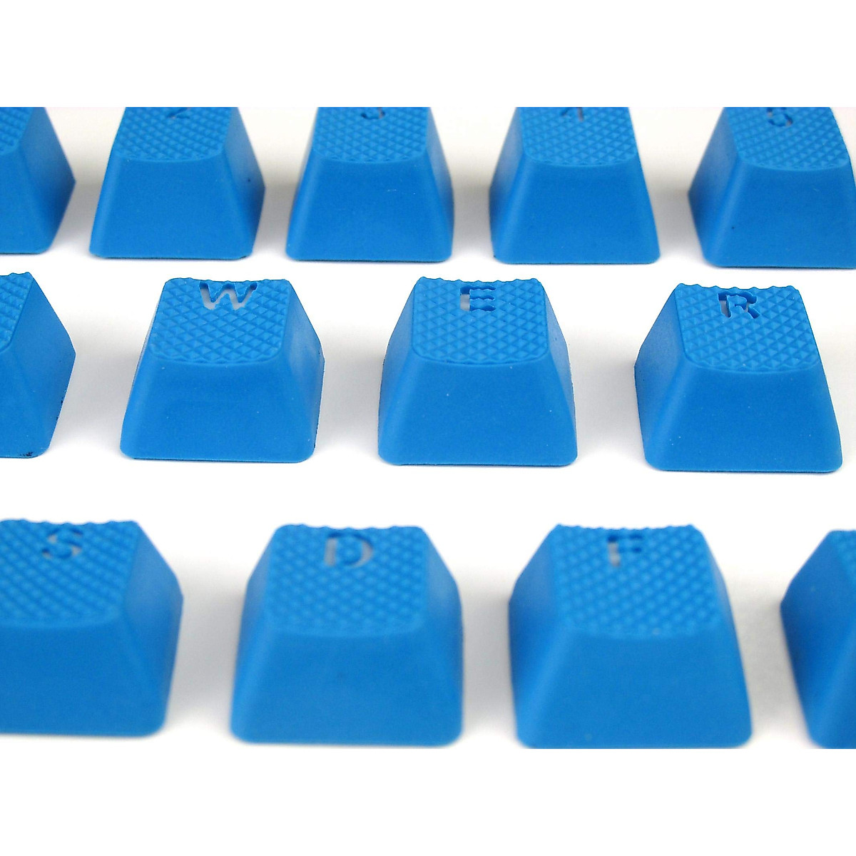 Taihao Sky Blue Rubber TPRGaming Backlit Keycaps Set for Cherry MX Mechanical Keyboards Compatible OEM Tfue