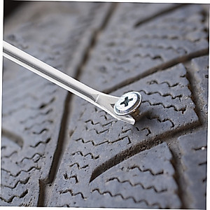 Uonlytech 4pcs Carpenter Hand Puller Metal Pry Bar Staple Removal Tools staple remover staple puller stapler remover tool carpet stretcher Upholstery staple nail rubber trolley office